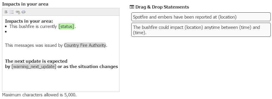 How do I fill in the notification sections? – Emergency Management Victoria