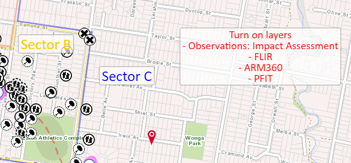 During a briefing with EM-COP via teleconference the remote users are ...